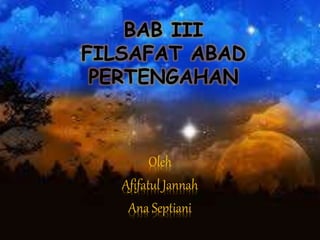 filsafat masa skolastik | PPTX