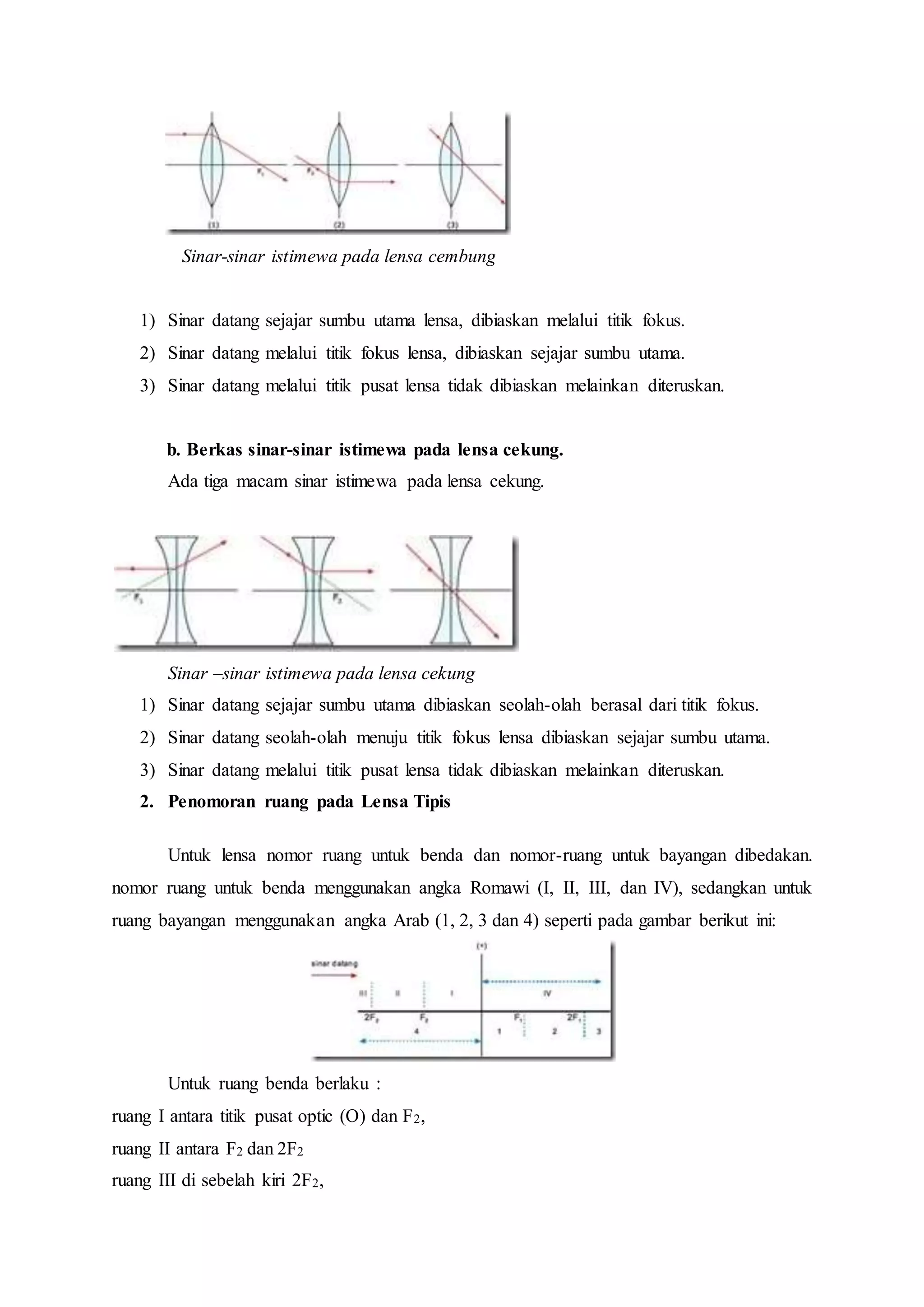 Pengukuran Jarak Fokus Lensa | DOCX