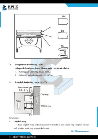 Bab iii. modul i komponen pokok motor mesin | PDF