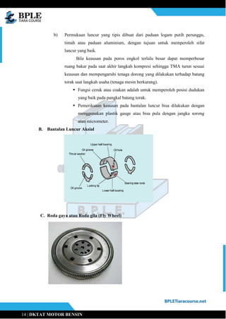 Bab iii. modul i komponen pokok motor mesin | PDF