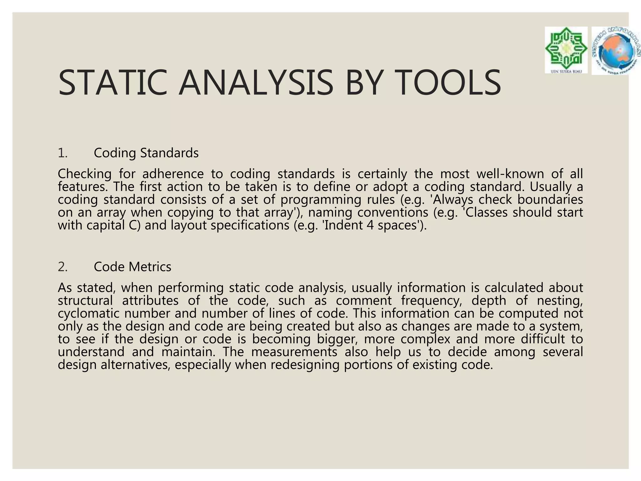 Bab iii static techniques | PPT