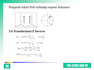 Bab iii transformasi z | PPSX