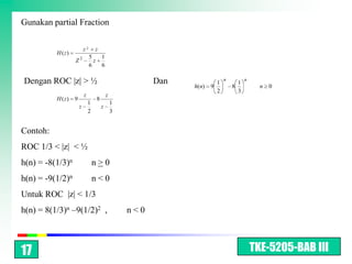 Bab iii transformasi z | PPSX