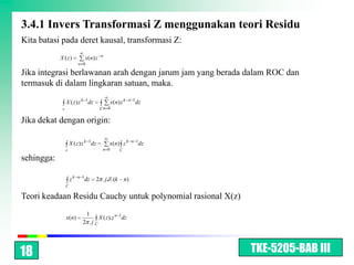 Bab iii transformasi z | PPSX