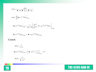 Bab iii transformasi z | PPSX