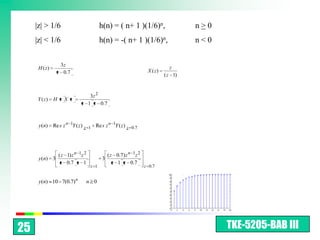 Bab iii transformasi z | PPSX