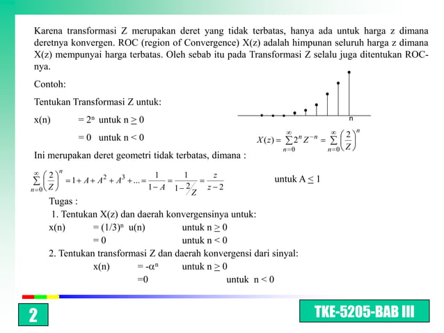 Bab iii transformasi z | PPSX