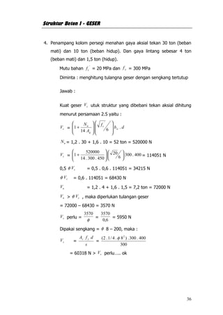 Bab iii analisis geser | DOC