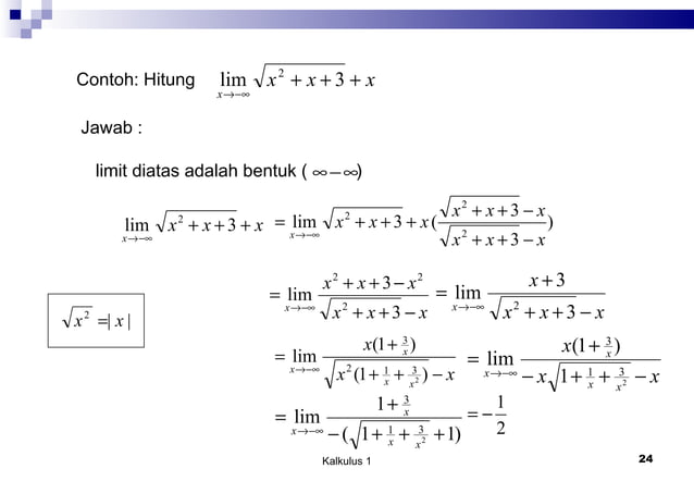 Bab 3. Limit dan Kekontinuan ( Kalkulus 1 ) | PPS