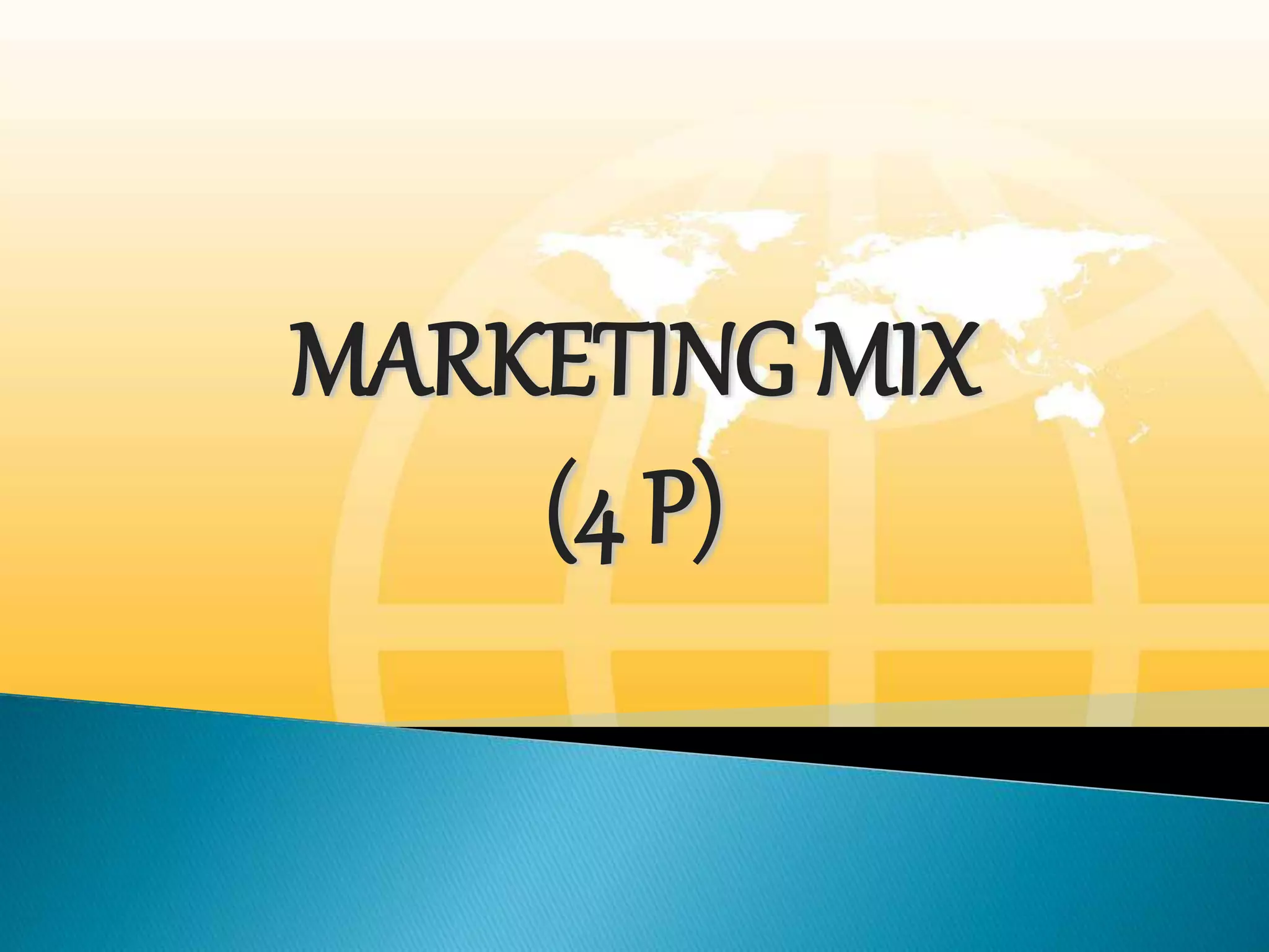 marketing mix 4p | PPTX