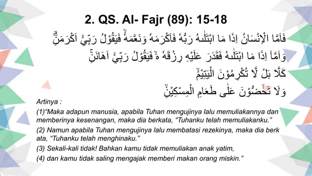 BAB II infak dan sedekah materi Al quran hadis kelas 8 semester ganjil ...