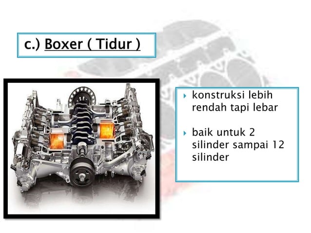 BAB III : Komponen Pokok Motor Bensin | PPTX