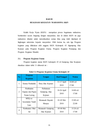 contoh laporan KKN | DOCX