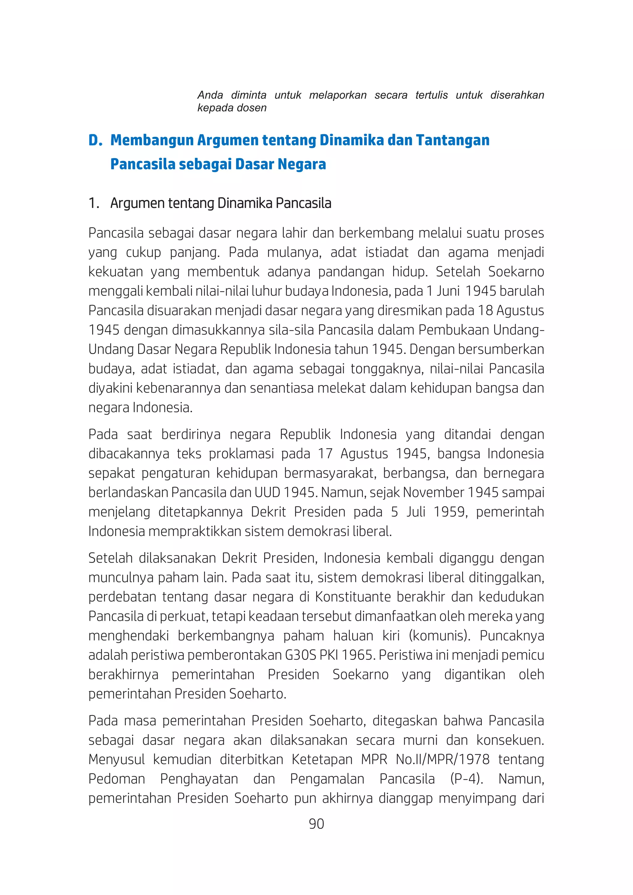 Bab iii pancasila menjadi dasar negara republik indonesia | PDF