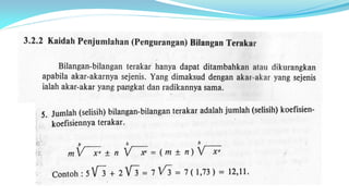 Bab iii pangkat akar dan logaritma | PPTX