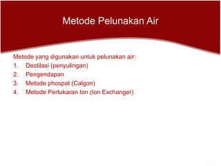 pengolahan air secara khusus share | PPTX