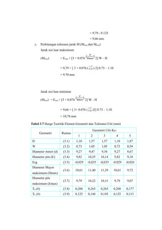 BAB III PENGUKURAN DIAMETER MUR DAN GEOMETRI ULIR | DOC