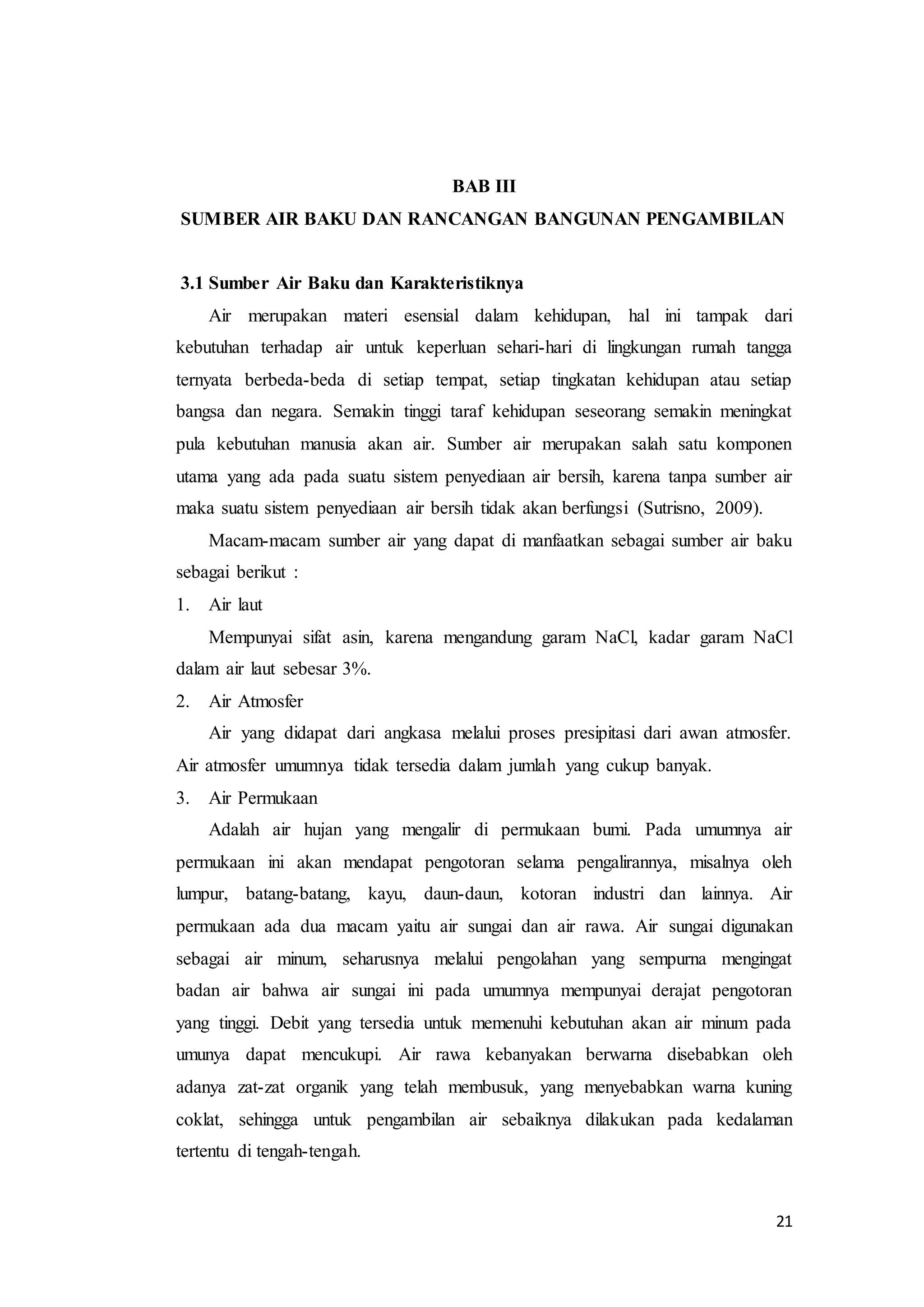 perencanaan intake | DOCX