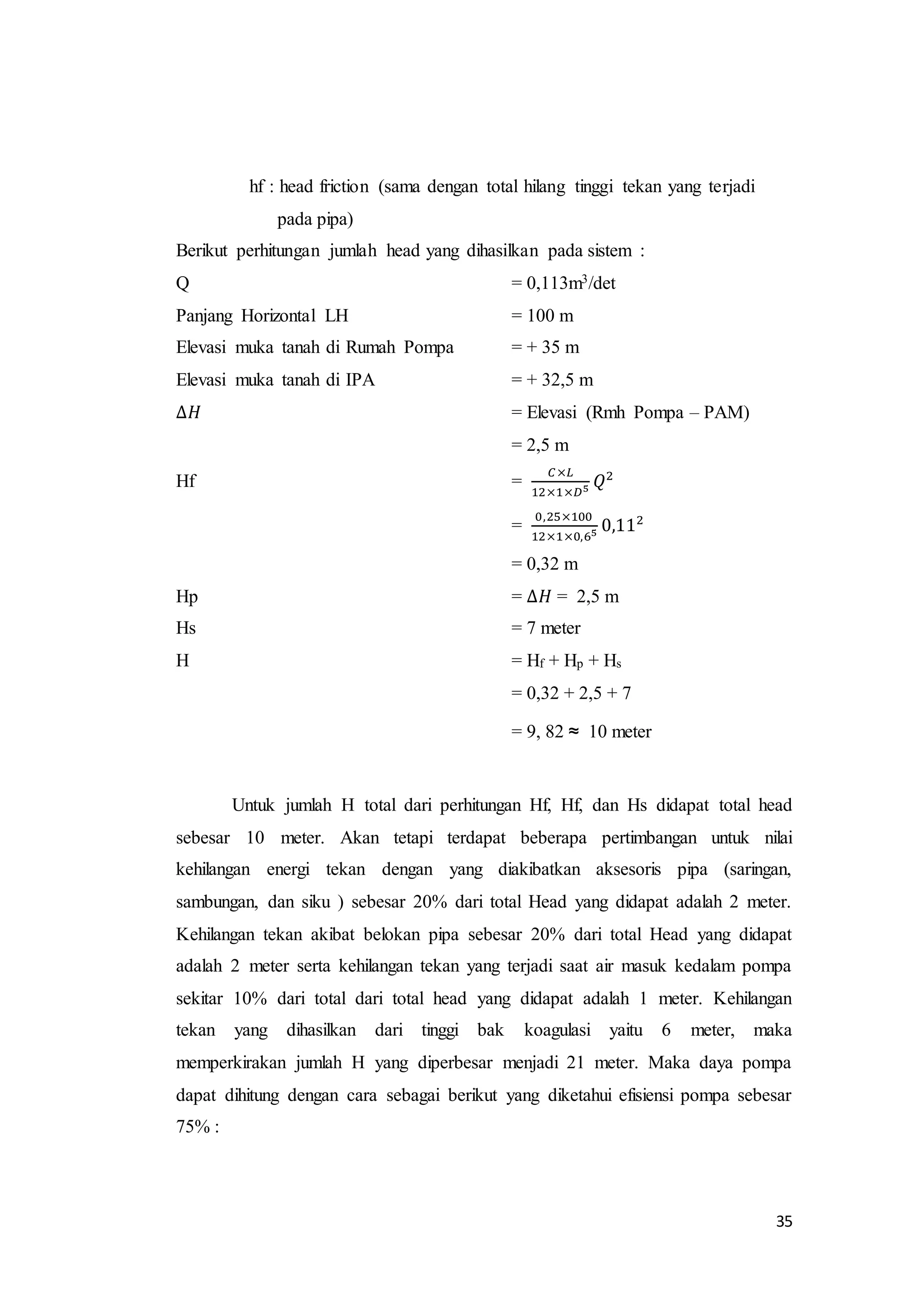 perencanaan intake | DOCX