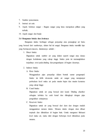 perencanaan intake | DOCX