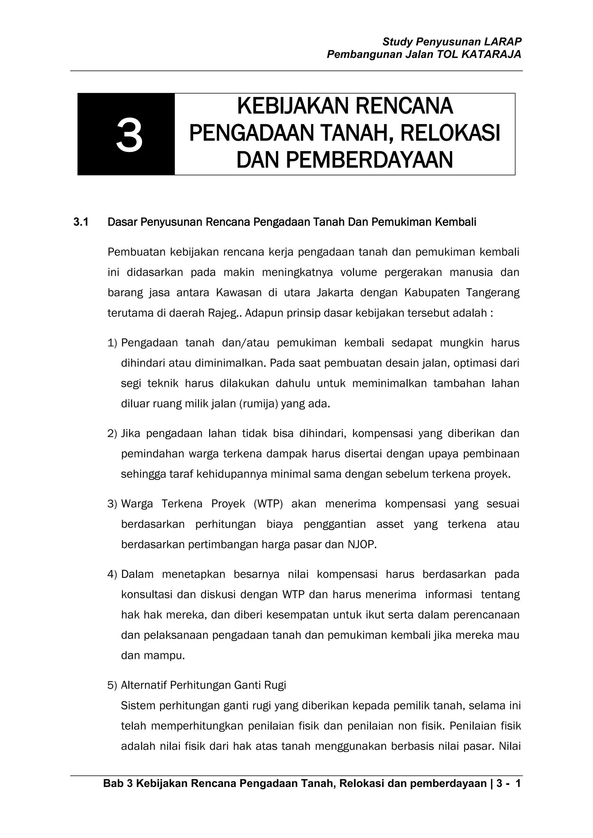 Bab iii rencana larap tol_rev | PDF