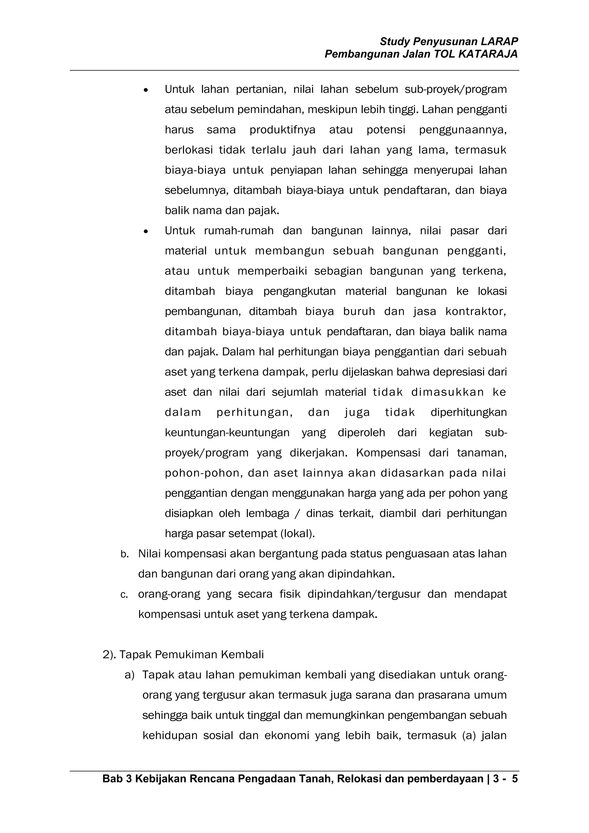 Bab iii rencana larap tol_rev | PDF