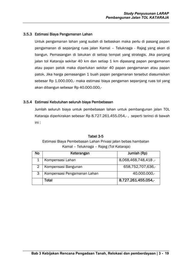 Bab iii rencana larap tol_rev | PDF