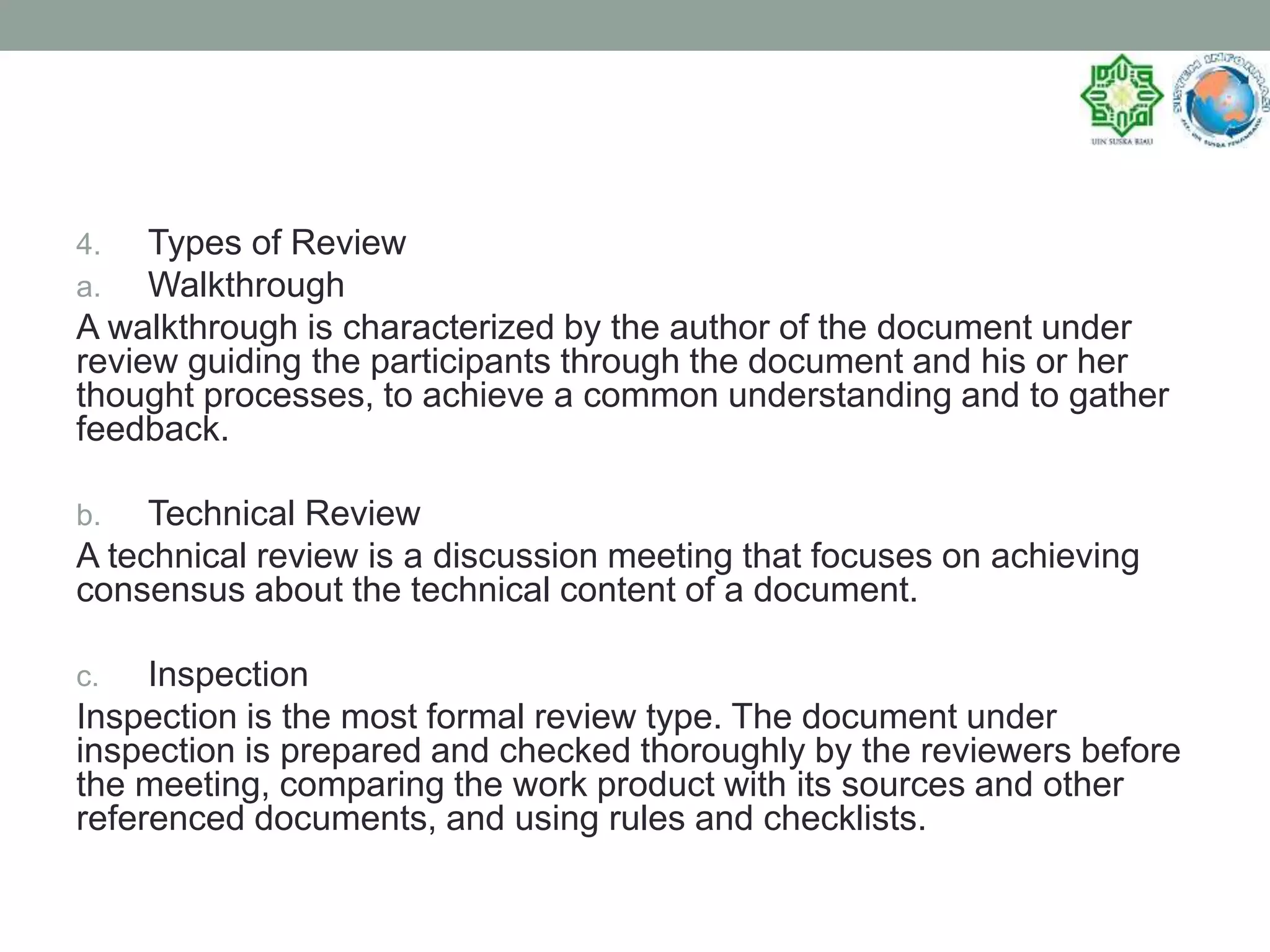 Chapter 3 Static Techniques | PPTX