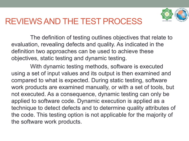 Chapter 3 Static Techniques | PPTX