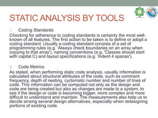 Chapter 3 Static Techniques | PPTX