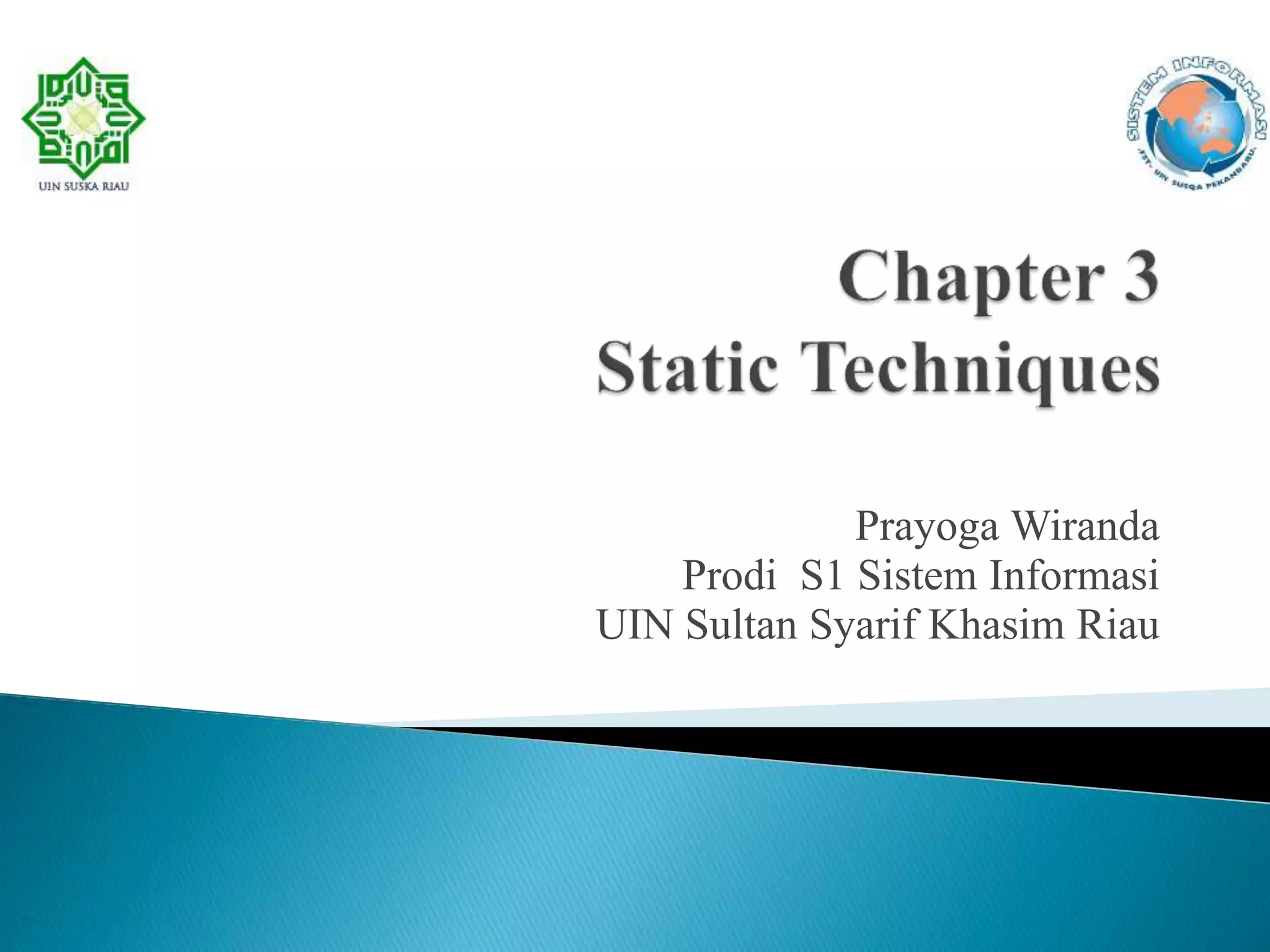 Bab iii static techniques (yoga) | PPT