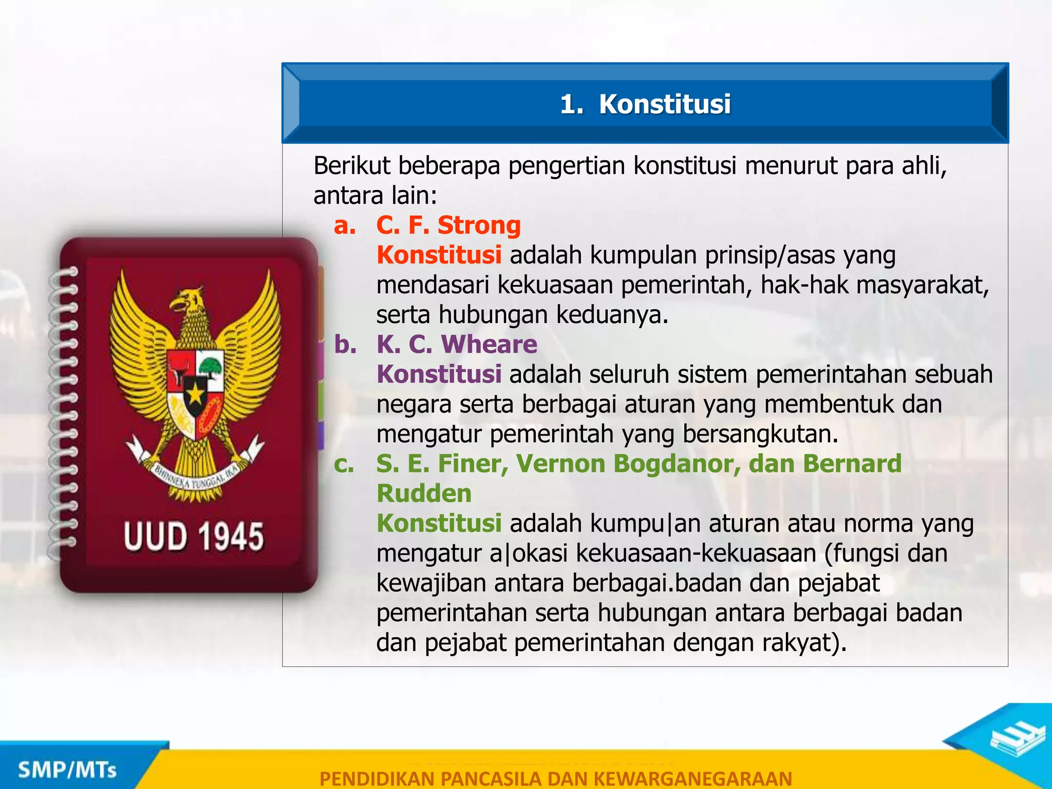 Bab ii kedudukan dan fungsi uud nkri 1945 dalam sistem hukum nasional ...