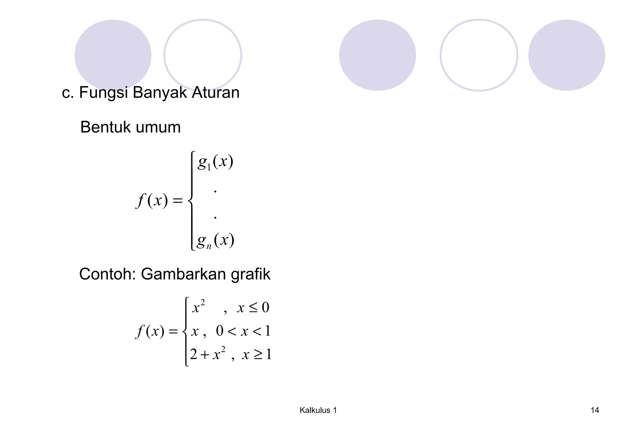 Bab 2 Fungsi ( Kalkulus 1 ) | PPS