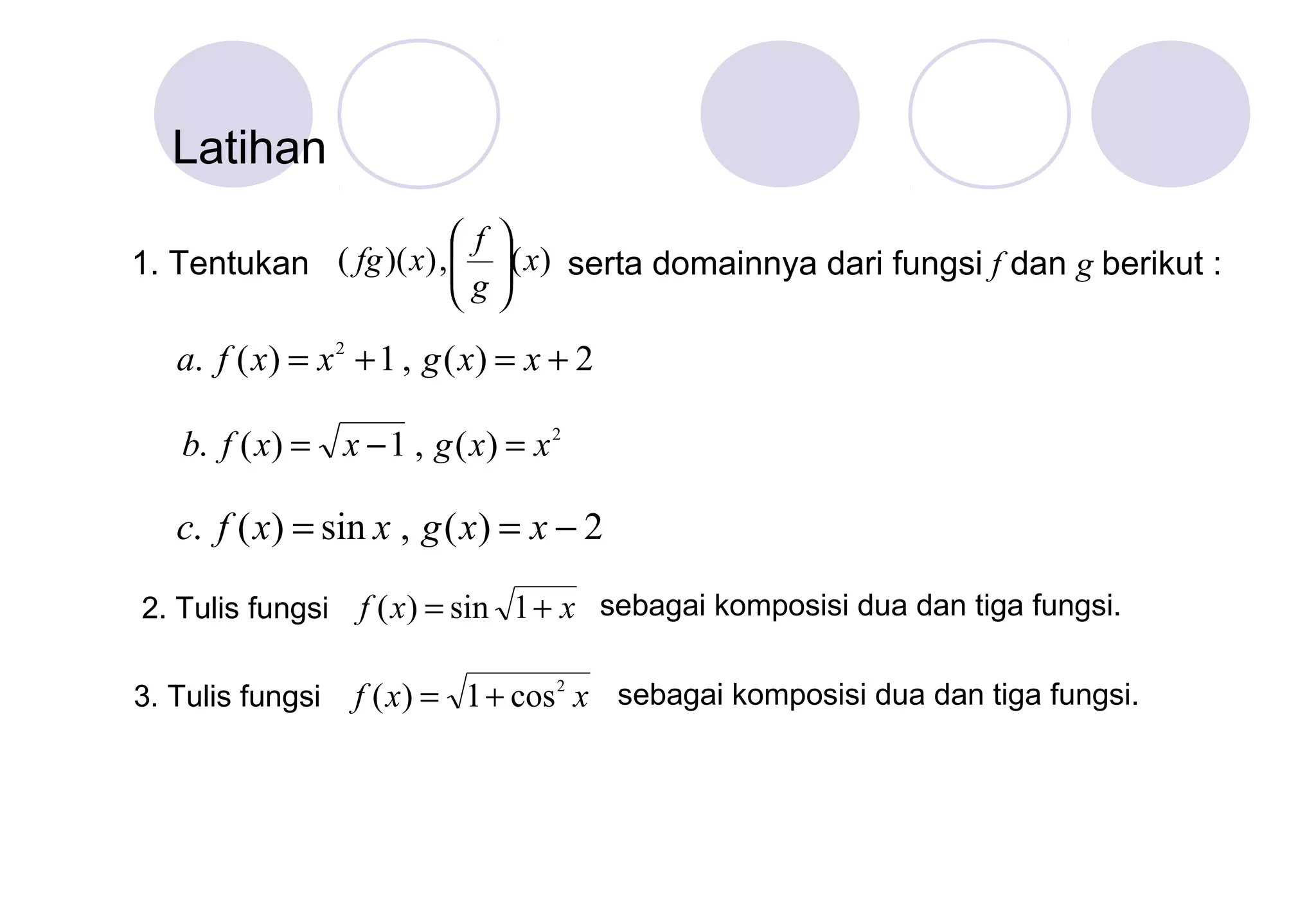 Bab 2 Fungsi ( Kalkulus 1 ) | PPS