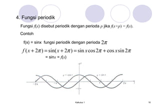 Bab 2 Fungsi ( Kalkulus 1 ) | PPS