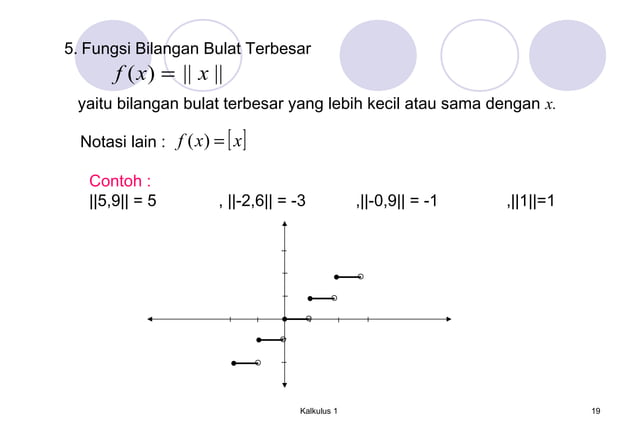Bab 2 Fungsi ( Kalkulus 1 ) | PPS