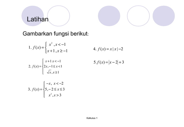 Bab 2 Fungsi ( Kalkulus 1 ) | PPS