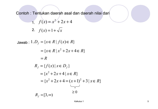 Bab 2 Fungsi ( Kalkulus 1 ) | PPS