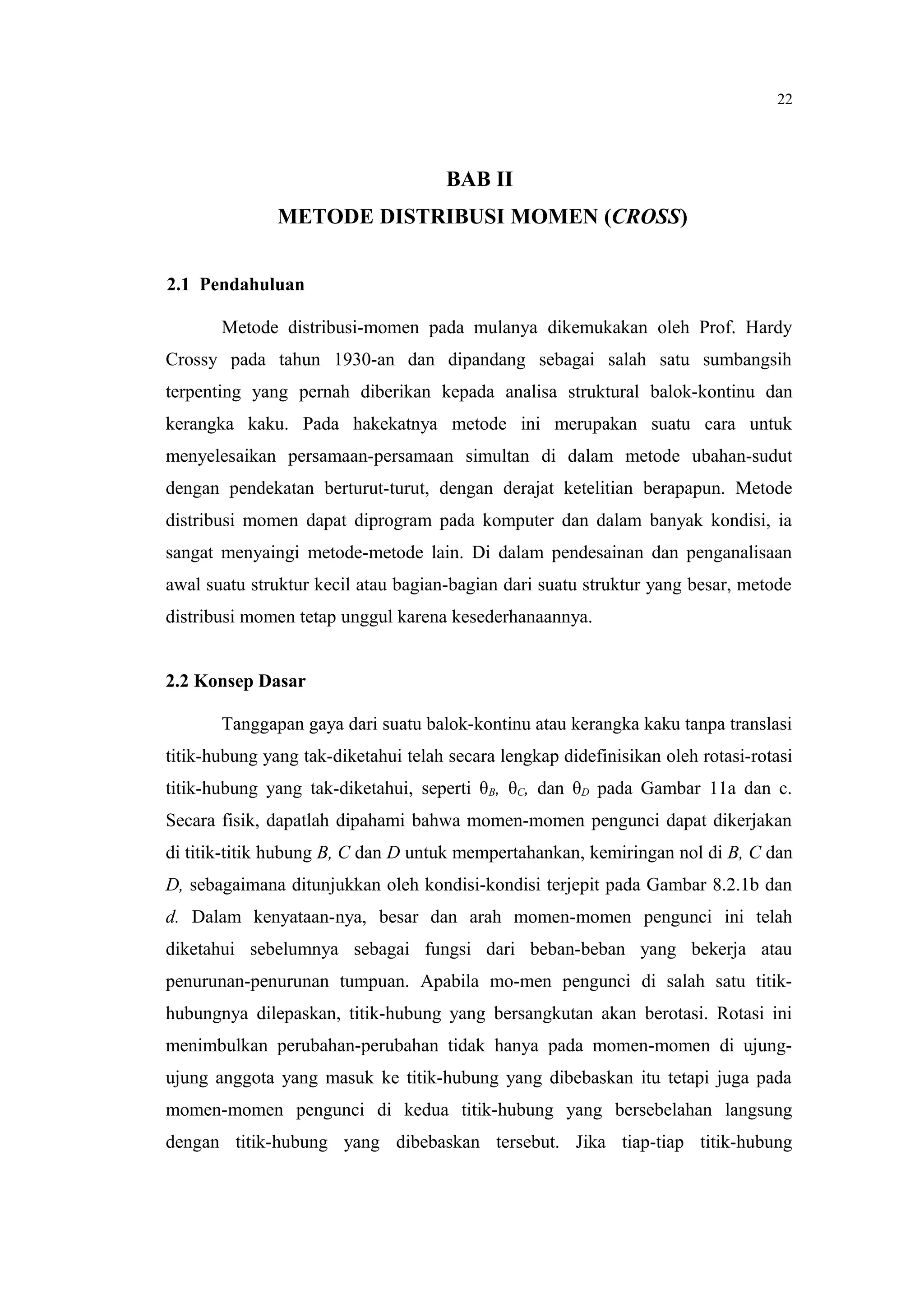 Bab ii distribusi momen | DOC