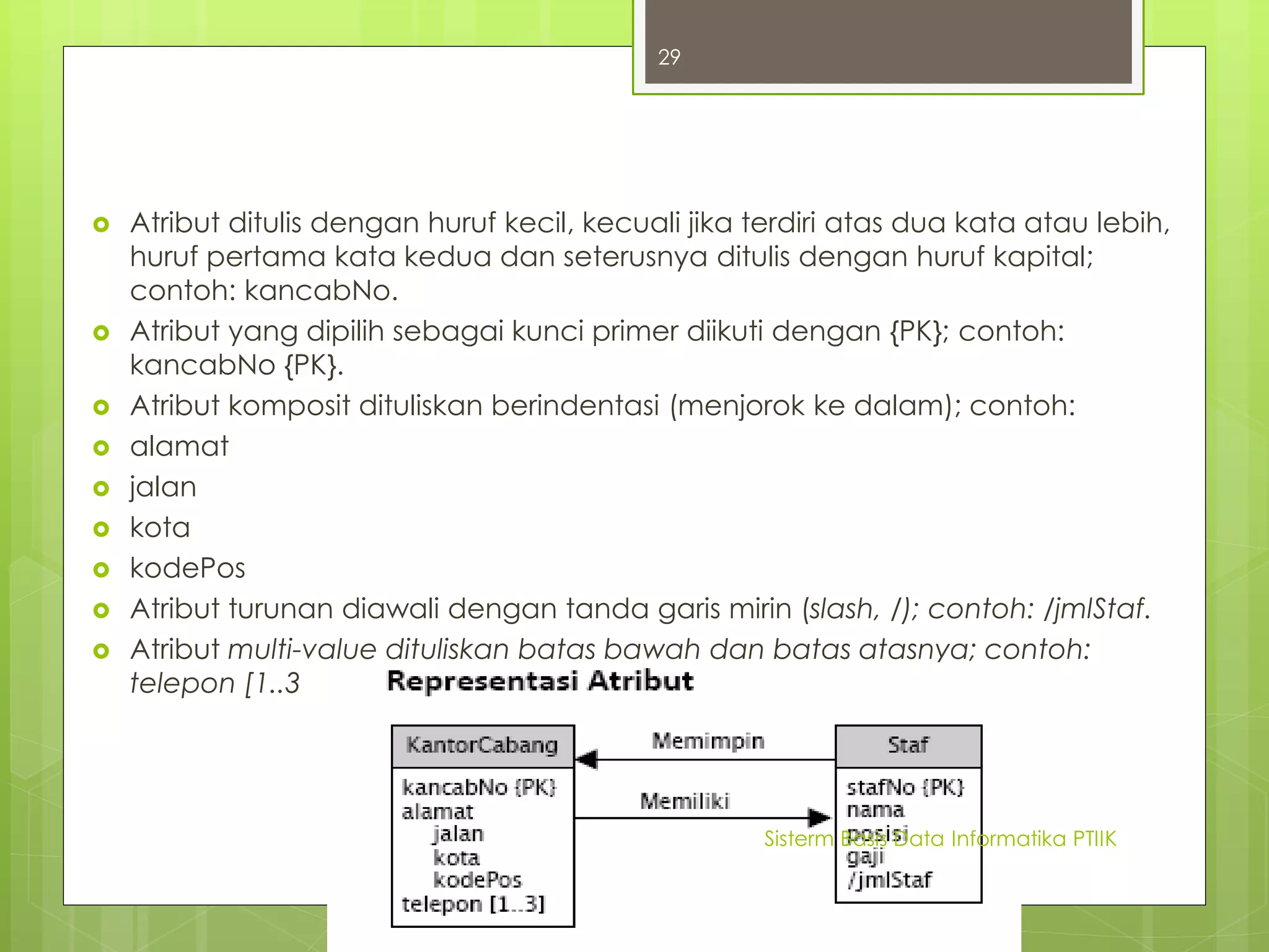 Sistem Basis Data model data relasional | PPTX