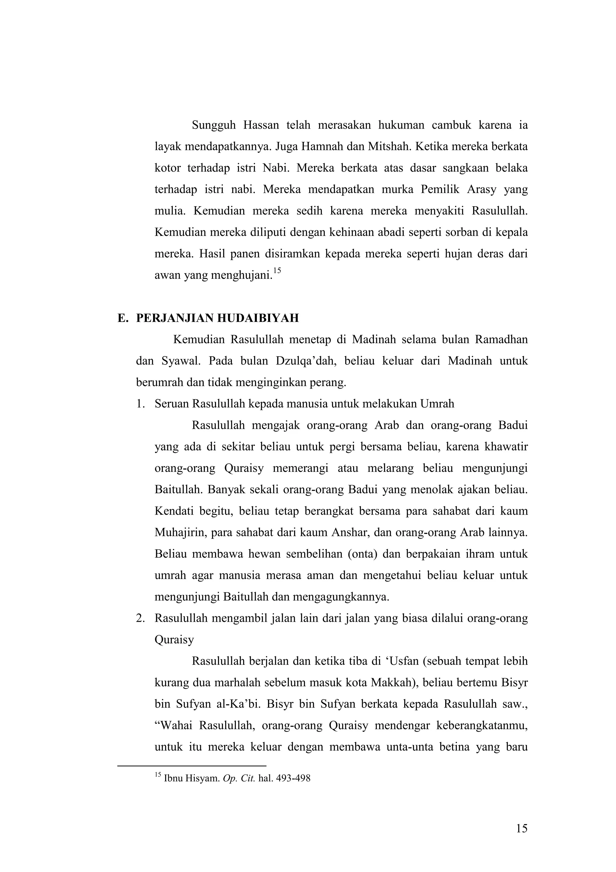 Sirah Nabawiyah: Sejarah Nabi Muhammad saw tahun 6 hijriyah | PDF