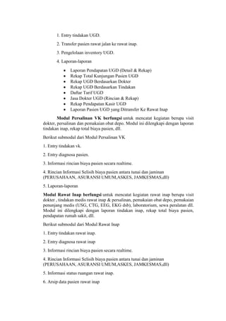 Bab ii pembahasan ( aplikasi komputerisasi di unit rekam medis ) | DOCX