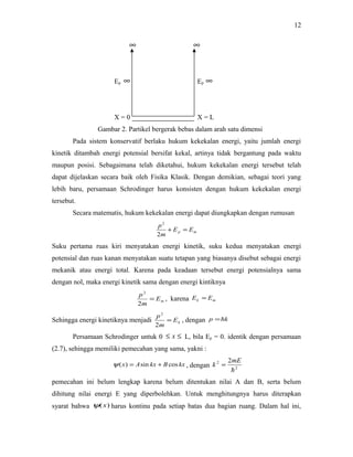 Bab ii pembahasan a. persamaan schrodinger pada gerak partikel b | DOC