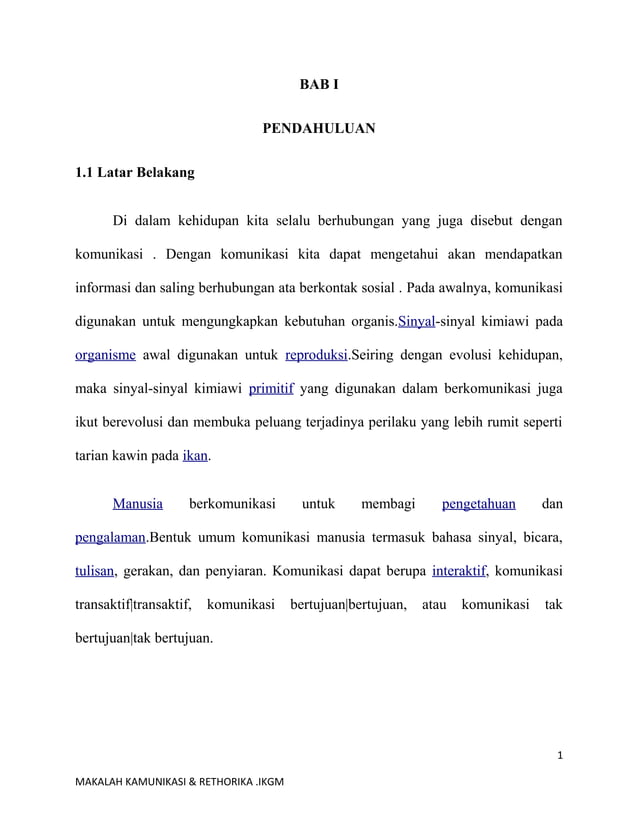 Bab ii pembahasan komunikasi (hasil ringkasan) | PDF