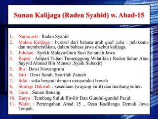 Bab II Peran Walisongo di Indonesia Part I ( Biografi Walisongo) | PPTX