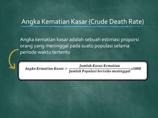 Bab II Perhitungan dalam epidemiologi(part 1) | PPTX