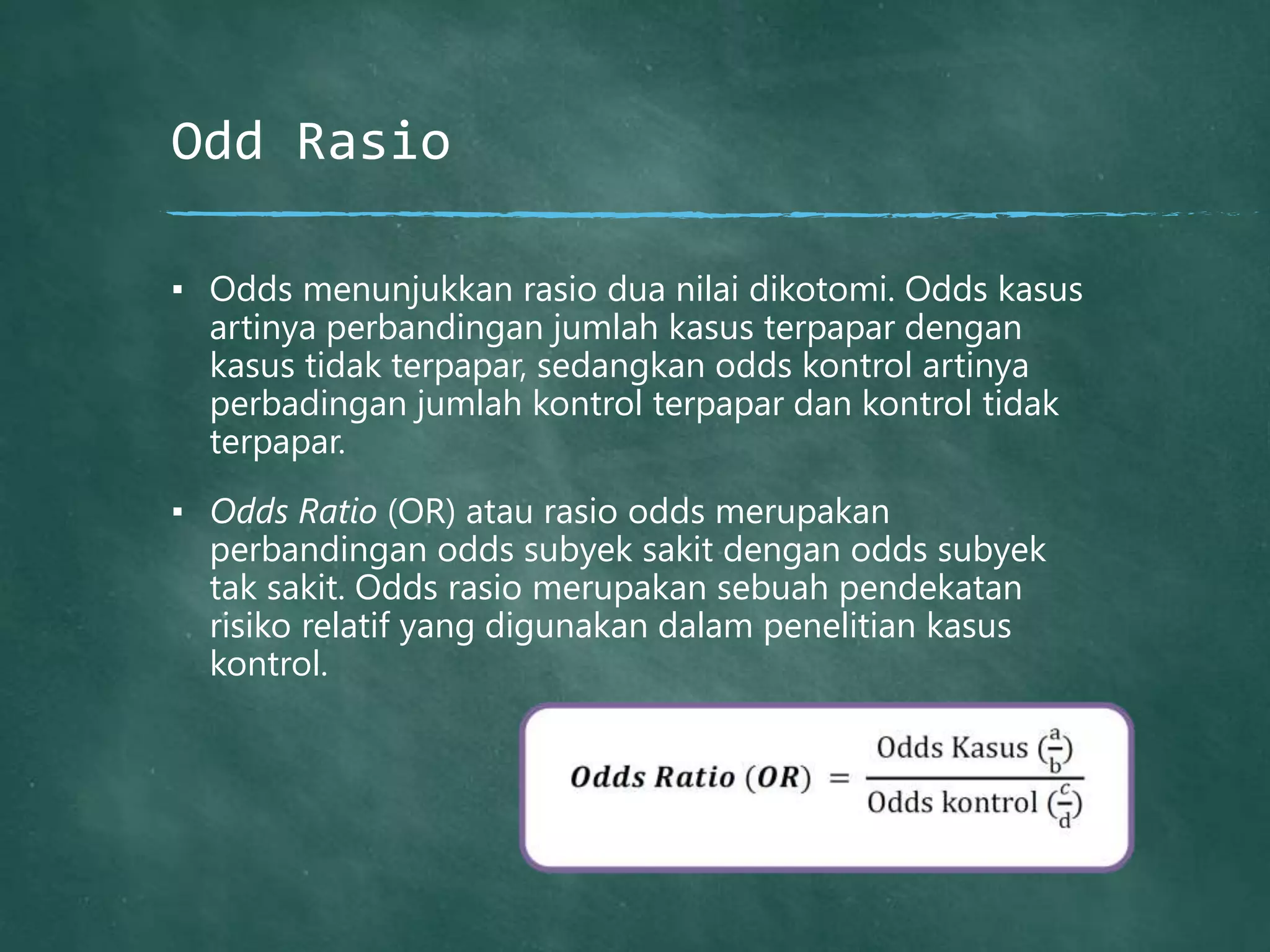 Bab ii perhitungan dalam epidemiologi (part 2) | PPTX