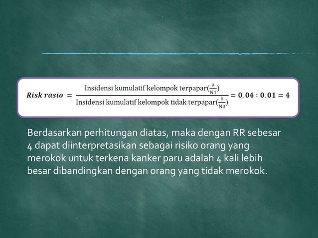 Bab ii perhitungan dalam epidemiologi (part 2) | PPTX