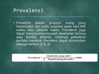 Bab ii perhitungan dalam epidemiologi (part 2) | PPTX