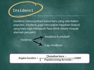 Bab ii perhitungan dalam epidemiologi (part 2) | PPTX
